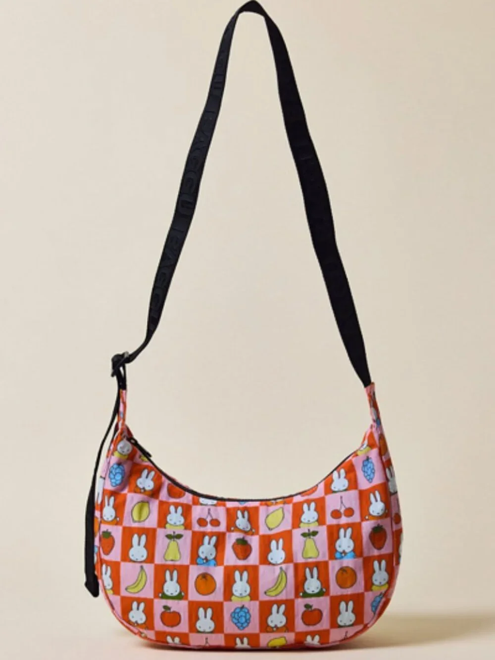 BAGGU | Bags | Nwt Baggu X Miffy Medium Nylon Crescent Bag Checkered ...